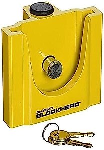 C.T.Johnson TCL1-YL Deadbolt Blockhead Trailer Coupler Lock