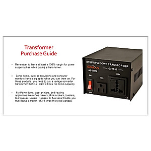 Simran AC-500 Power Converter 110v 220v Step Up/Down Voltage Transformer 50Hz 60Hz- 500 Watts
