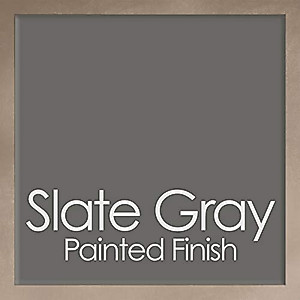 Lavish Home End 2 Drawers-Sofa Side Table, Gray & Silver