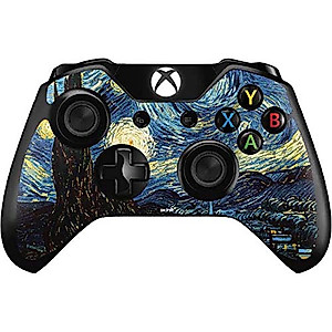 Skinit Decal Gaming Skin compatible with Xbox One Controller - Officially Licensed Bridgeman Art van Gogh - The Starry Night Design