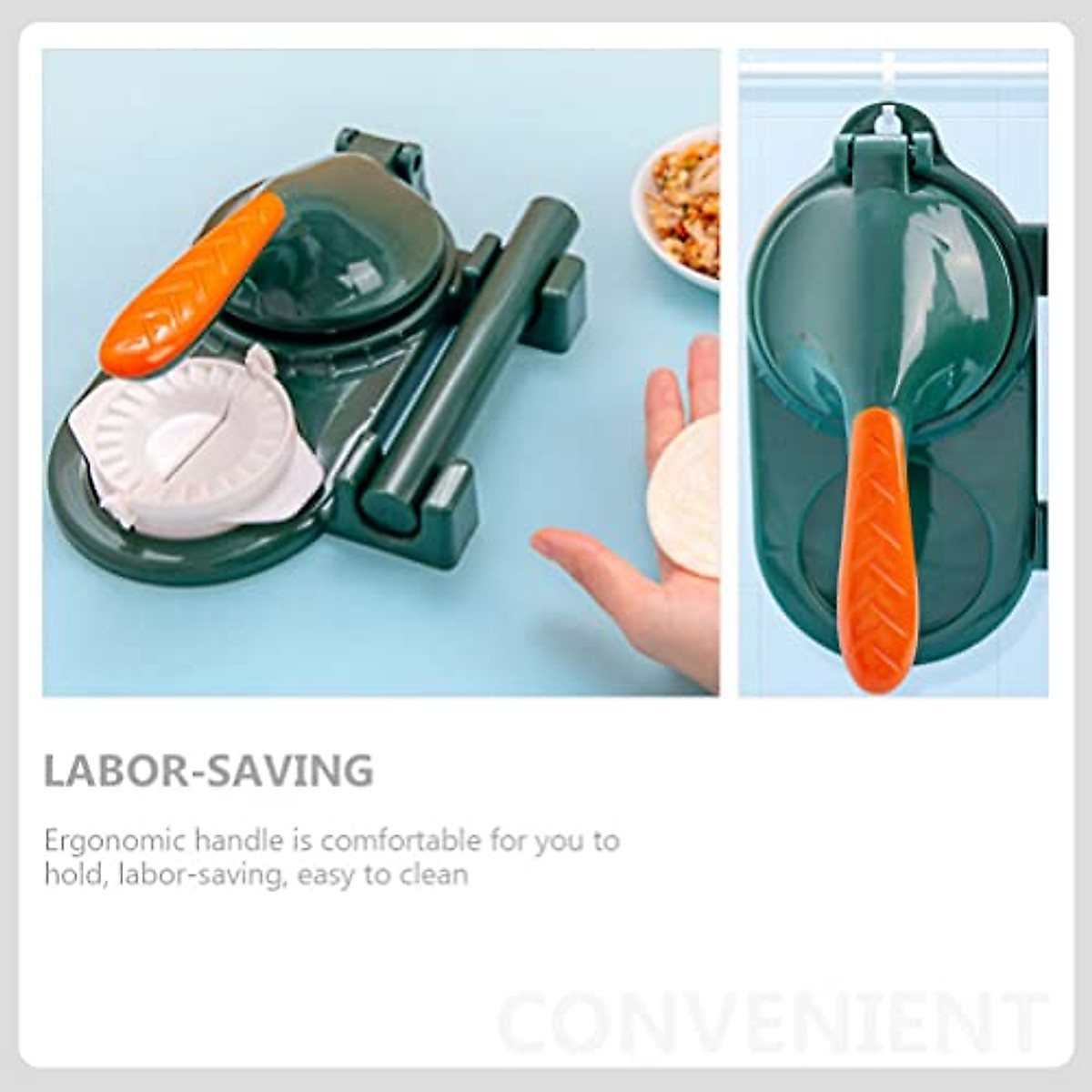 Housoutil Crepe Maker Dumpling Maker Tools Tortilla Press Tortilla Maker Plastic Dough Presser Tool Mexican Taco Quesadilla Maker Kitchen for Dumpling Pasta Pizza Hand Tools