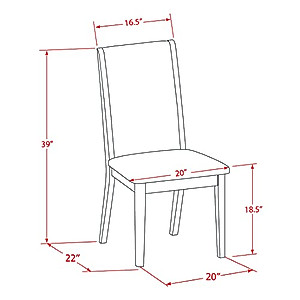 East West Furniture HBLA3-AWA-05 3 Piece Dining Room Furniture Set Contains a Round Dining Table with Pedestal and 2 Grey Linen Fabric Upholstered Chairs, 42x42 Inch, Walnut