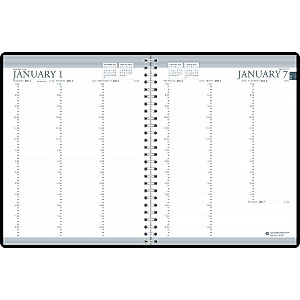 House of Doolittle 2024 Weekly Planner Calendar, Professional, Black Cover, 8.5 x 11 Inches, January - December (HOD27202-24)