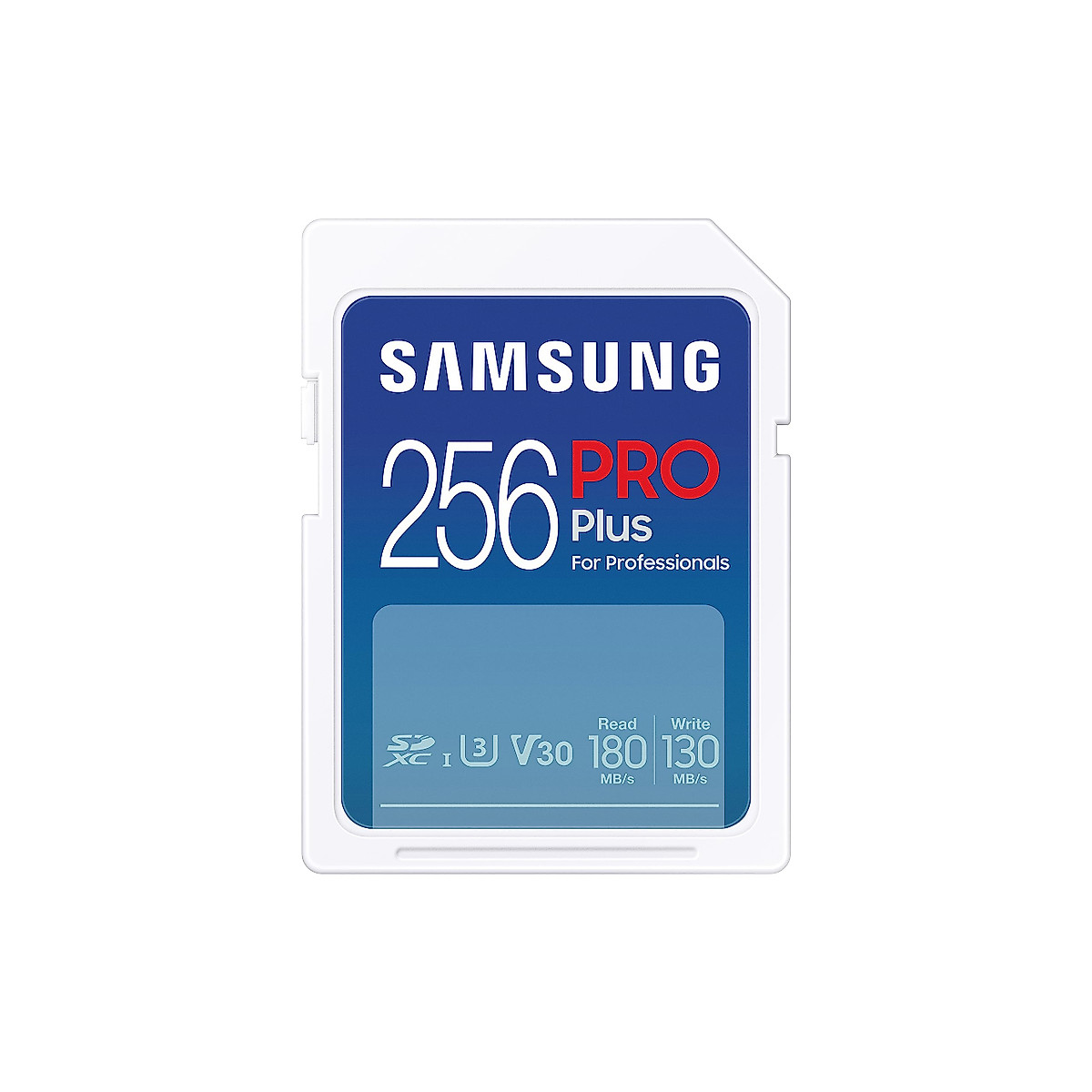 SAMSUNG PRO Plus Full Size 256GB SDXC Memory Card, Up to 180 MB/s, Full HD & 4K UHD, UHS-I, C10, U3, V30 for DSLR, Mirrorless Cameras, PCs, MB-SD256S/AM, 2023