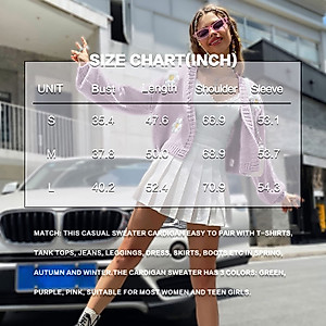 Womens Y2K Cardigan Sweaters Long Sleeve Open Front Cropped Flower Knit Cardigan Aesthetic 90s Shrug Back to College Outfits Mint Green