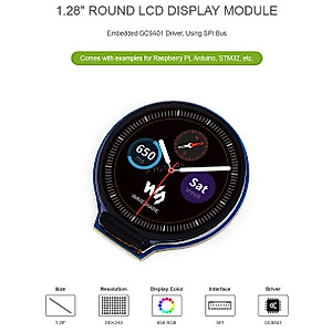 for Raspberry Pi 1.28 inch Round LCD Screen Display Module 240×240 Resolution SPI Interface @XYGStudy, 1.28inch LCD Module