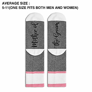 1 Pair of Mother of The Groom Socks, Wedding Gift From Bride, Novelty Christmas Birthday Gifts For Mother-in-law -85