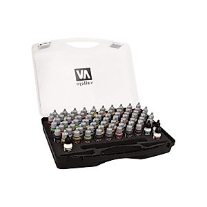 Vallejo Game Color Basic Paint Set Paint, Brown, VJ72172, 75 Count (Pack of 1)