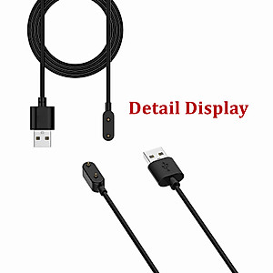 2-Pack Charger Cable for Huawei Band 8 7 6 Pro Fitness Tracker, USB Magnetic Charging Cords Accessories for Huawei Smartwatch Fit, Fit 2, Fit Mini, 3.3ft
