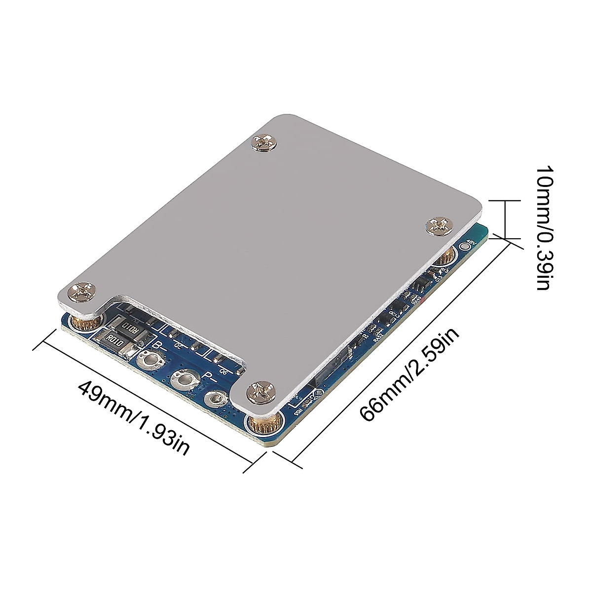 Lithium Battery Protection Board, AITRIP 2PCS 13S 48V 20A Li-ion Cell 18650 Battery Protection BMS PCB Board with Cable with Balance Function for 13S Battery Protection
