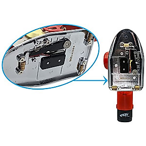 Hercules RK-BAT-100 5-Speed Cordless Electric Rotary Cutter for Cloth, Leather, Natural and Synthetic Fabrics – 4 Inch Single & Multi-Layer Round Knife Cutting Machine