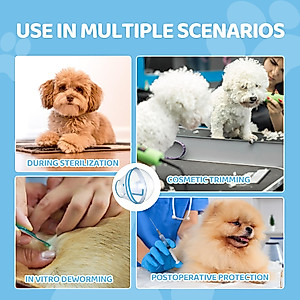 BALAPET Dog Cone Collar,Adjustable Flexible Plastic Cone for Dogs After Surgery,Comfy Pet Recovery Cone for Medium Dogs,Practical Elizabethan Dog Neck Collar for Full Care to Stop Licking Wound