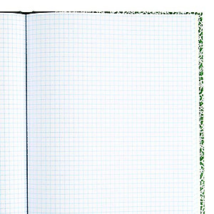National Lab Notebook, Quadrille Rule (5 sq/in), Green Marble Cover, (96) 10.13 x 7.88 Sheets