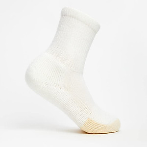 Thorlos TX Max Cushion Crew Tennis Socks, White (1 Pair), Large