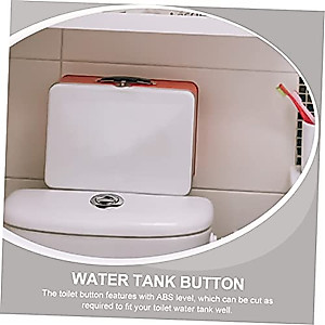 Housoutil 2pcs Toilet Flush Switch Two Button Toilet Bathroom Accessory Toilet Accessories One-piece Toilets Household Toilet Switch Water Tank Accessory Bathroom Toilet Switch Flush Valve