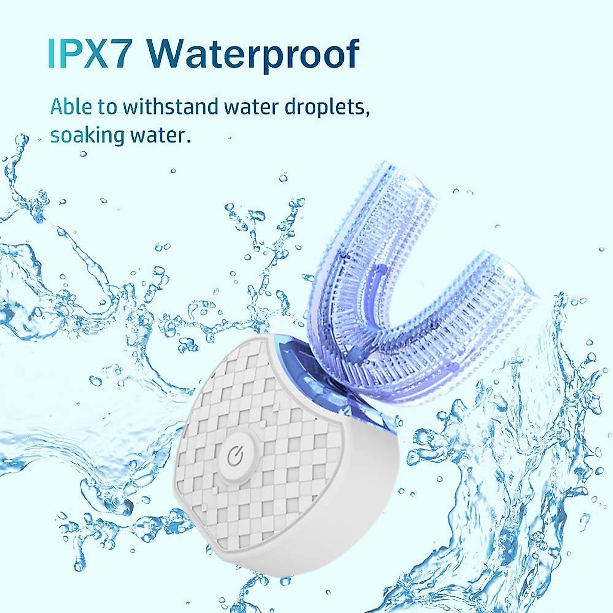 Ultrasonic Toothbrush, Automatic Toothbrush 360° Electric Sonic Toothbrush Teeth Whitening Kit with LED Light, Mayeec Electric Toothbrush Teeth Whitening