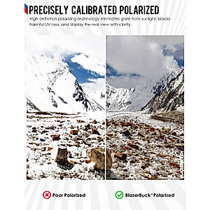 BLAZERBUCK Anti-salt Polarized Replacement Lens for Oakley Flak 2.0 XL OO9188 - Black & Silver Chrome