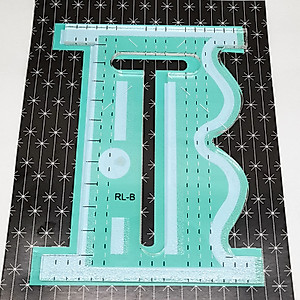 HONEYSEW Quilting Ruler Sid is A Straight,Curvy Quilting Tool with A Cut Out Center to Helping You Create Some Amazing Designs