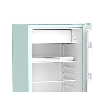 Avanti RMRS31X7G-IS Retro Mini Fridge for Home Office or Dorm, Manual Defrost and Adjustable Temperature, 3.1 Cu.Ft, Green