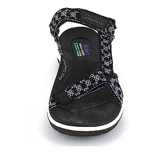 Skechers Women's Reggae Cup-My Bestie Sport Sandal, Black, 6