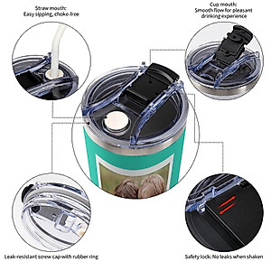 Artsadd Personalized 40oz Insulated Stainless Steel Tumbler with Photos and Text, Thermal Insulation, Spill-Proof Lid for Christmas or Any Occasion