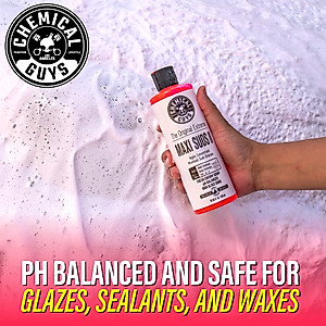 Chemical Guys CWS_101 Maxi-Suds II Foaming Car Wash Soap (Works with Foam Cannons, Foam Guns or Bucket Washes) Safe for Cars, Trucks, Motorcycles, RVs & More, 128 fl oz (1 Gallon), Cherry Scent
