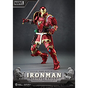 Beast Kingdom Medieval Knight Iron Man DAH-046 Dynamic 8ction Action Figure, Multicolor