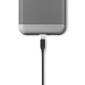 Amazon Basics 2-Pack USB-A to Lightning ABS Charger Cable, MFi Certified Charger for Apple iPhone 14 13 12 11 X Xs Pro, Pro Max, Plus, iPad, 3 Foot, Black