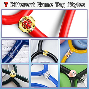 Personalized Stethoscope Name Tag Custom Stethoscope Charm Stethoscope ID Tag Customized Name Badge Accessories for Nurse Doctor RN Medical Assistant Nurses Graduation Gift
