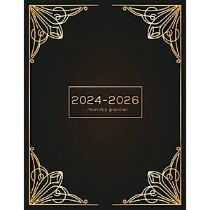 2024-2026 monthly planner: Three Year Calendar January 2024 - December 2026 with Federal Holidays