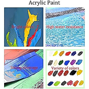 eniref Paint by Numbers for Adults Beginners, DIY Paint by Numbers for Kids Acrylic Paint Drawing Paintwork with Paintbrushes Always Sunny in Philadelphia Merch Fun Wall Decor 16X20inch