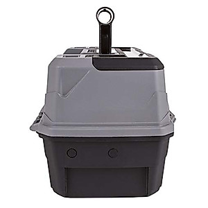 ArtBin 6892AG 2-Tray Art Supply Box, Portable Art & Craft Organizer with Lift-Up Trays, [1] Plastic Storage Case, Gray/Black