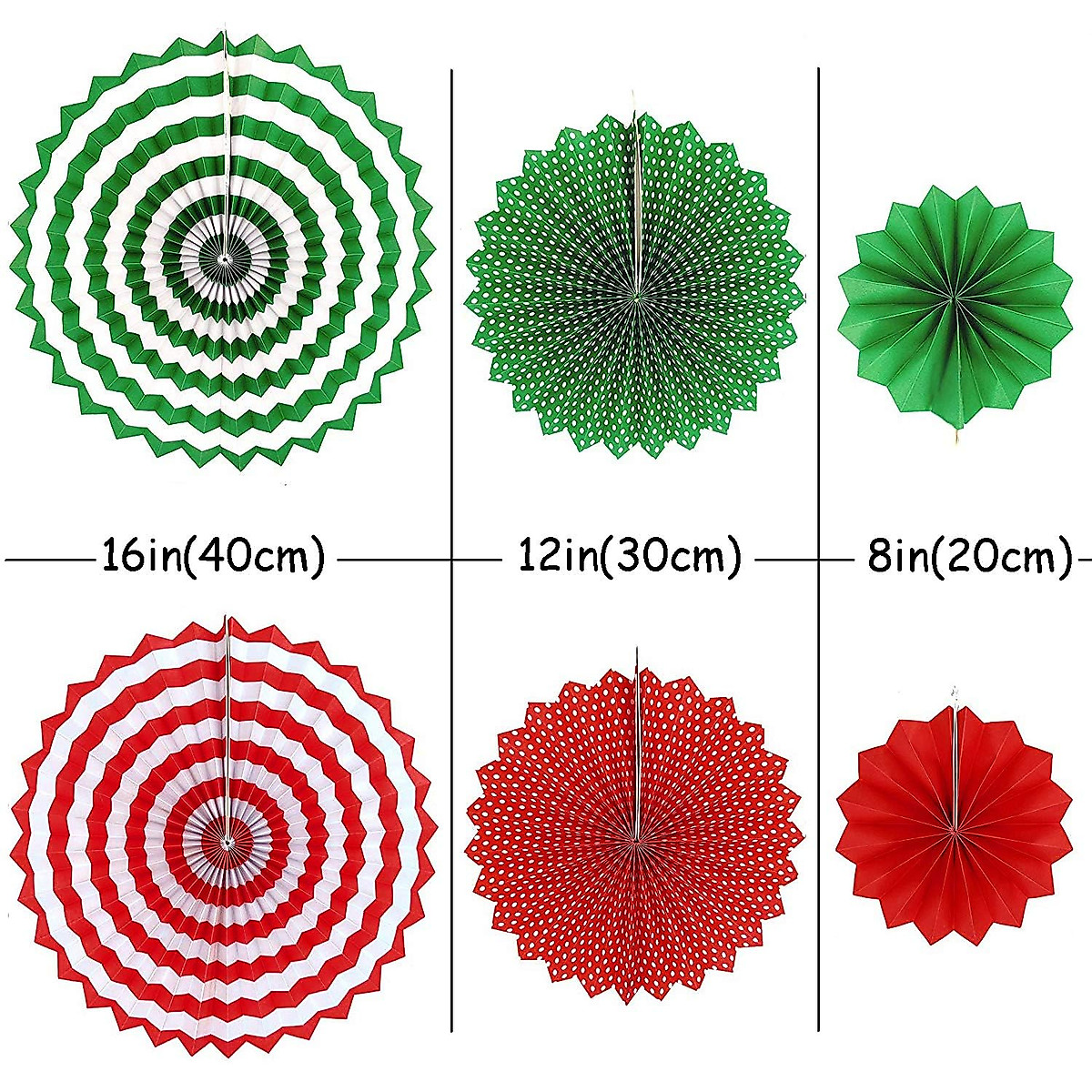 Christmas Party Decorations Banner Indoor and Outdoor Handmade Paper Fan, Honeycomb Trees Honeycomb hat,Christmas Banner Bunting,Swirls Garland Foil Hanging for Christmas Birthday Wedding Baby Shower