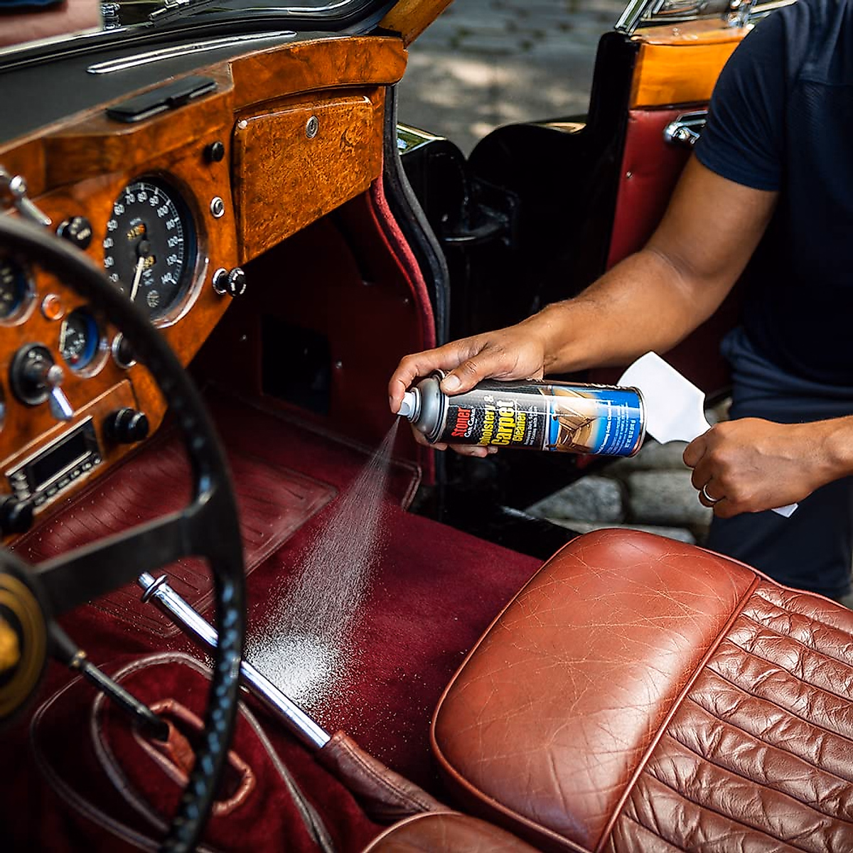 Stoner Car Care 91144 18-Ounce Upholstery and Carpet Cleaner Spray for Interior Car Care Lifts Tough Stains with Powerful Foaming Action, Pack of 1