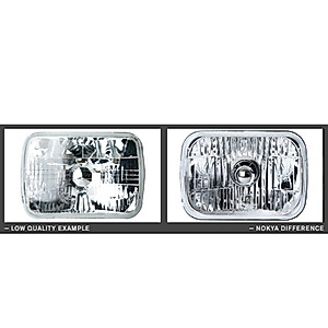H6054 Nokya Sealed Beam Replacement Headlight 7x6" (200mm) One Pair SAE/DOT NOK2212S