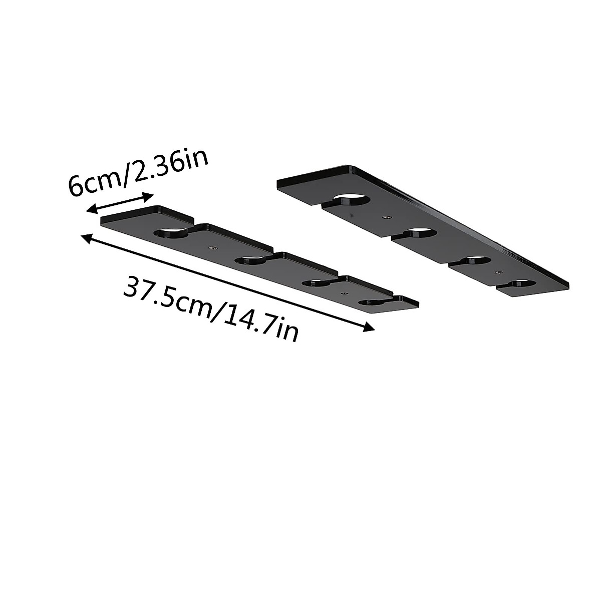 WANLIAN Wine Glass Frame Wall -Mounted Wine Glass Storage Shelf Cabinet Cabinet Cabinet Wine Glass Wine Glass Reserve Hanger Kitchen bar Restaurant Screwdriver Installation (Black 2 Set)