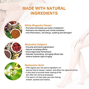 JollaLuna Hair Inhibitor, Hair Removal Spray, Hair Stop Growth Spray for Men and Women, Non-Irritating Painless Hair Removal for Face Arms Legs Chest Armpit, 30 mL (Aromatic)