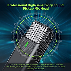 BILIYIP Wireless Lapel Microphone, 2.4GHz Plug-Play, Compatible with iPhone, iPad, 48H Charging Case, Noise Reduction, Auto Syncs