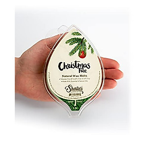 Shortie's Candle Company Christmas Tree Natural Soy Wax Melts - Formula 117-1 Highly Scented 3 Oz. Bar - Made with 100% Soy and Essential Fragrance Oils - Phthalate & Paraffin Free, Vegan, Non-Toxic