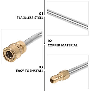 Yardenfun Curved High Pressure Washer Extension Lance Bar with Quick Car and Home Cleaning for Agricultural Irrigation and Gutter Cleaning