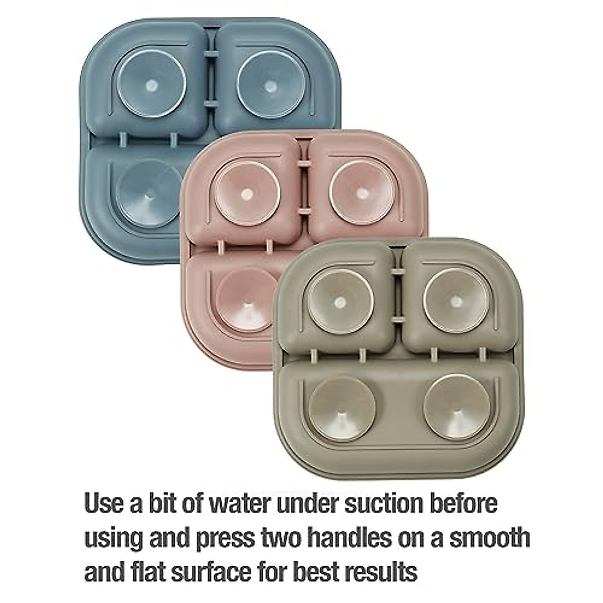 PandaEar Suction Plates for Baby, 3 Pack Silicone Plates & Spoons for Baby Toddlers Infant Kids, Divided Toddler Suction Plate Baby Dish Set, Non-Slip, Non-Toxic, BPA Free