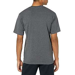 Pro Club Men's Heavyweight Cotton Short Sleeve Crew Neck T-Shirt, Charcoal, XL-Tall