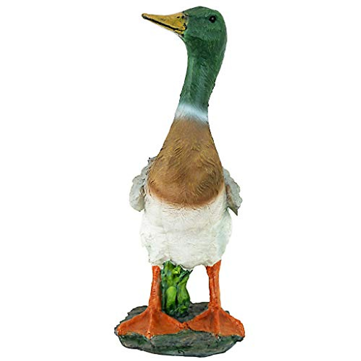 Design Toscano QM18989 Mallard Duck Animal Garden Statue, 13 Inch, Polyresin, Full color