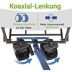 Sekey Collapsible Foldable Wagon with 220lbs Weight Capacity, Heavy Duty Folding Garden Cart with Big Beach Brake Wheels & Drink Holders.Black with Grey