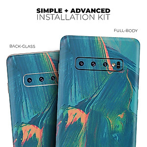 DesignSkinz Liquid Abstract Paint Remix V89 Protective Vinyl Decal Wrap Skin Cover Compatible with The Samsung Galaxy S20 (Screen Trim & Back Glass Skin)