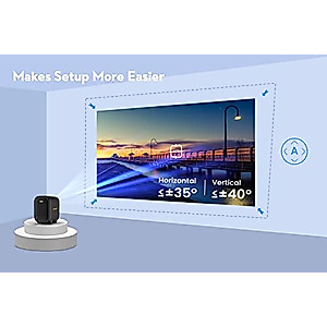 Netflix Projector, COI UNO5 Projector with 800 ANSI Lumens, 1080P Projector Support 4K, Smart Projector with Linux System, Projector with WiFi and Bluetooth,Dolby, HDR10, Auto Focus/Keystone