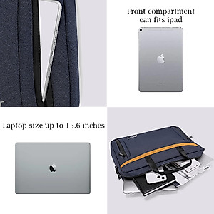 BE SMART Business Laptop Carrying Case bag, Briefcase Messenger Bag fits 15.6 inch Computer, Crossbody Shoulder Bag with RFID Pocket for Work or travel, Man & Woman