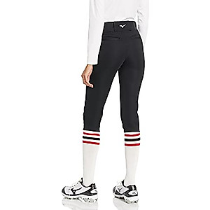 Mizuno Womens Prospect Softball Pant, Black, Small US