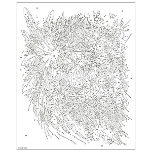 Ravensburger CreArt Boho Lion Paint by Numbers Kit for Adults - Painting Arts and Crafts for Ages 12 and Up