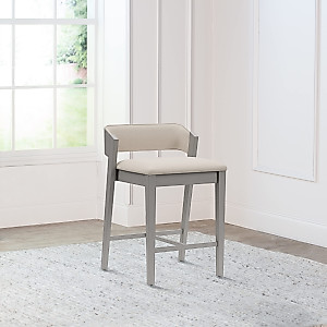 Hillsdale, Dresden Wood Counter Height Stool, Distressed Gray